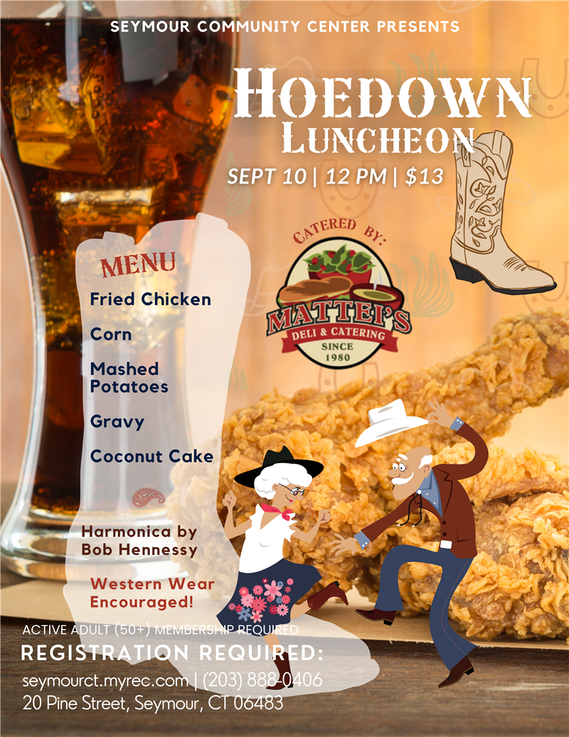 Seymour Community Center: Lunches & Socials - 50+